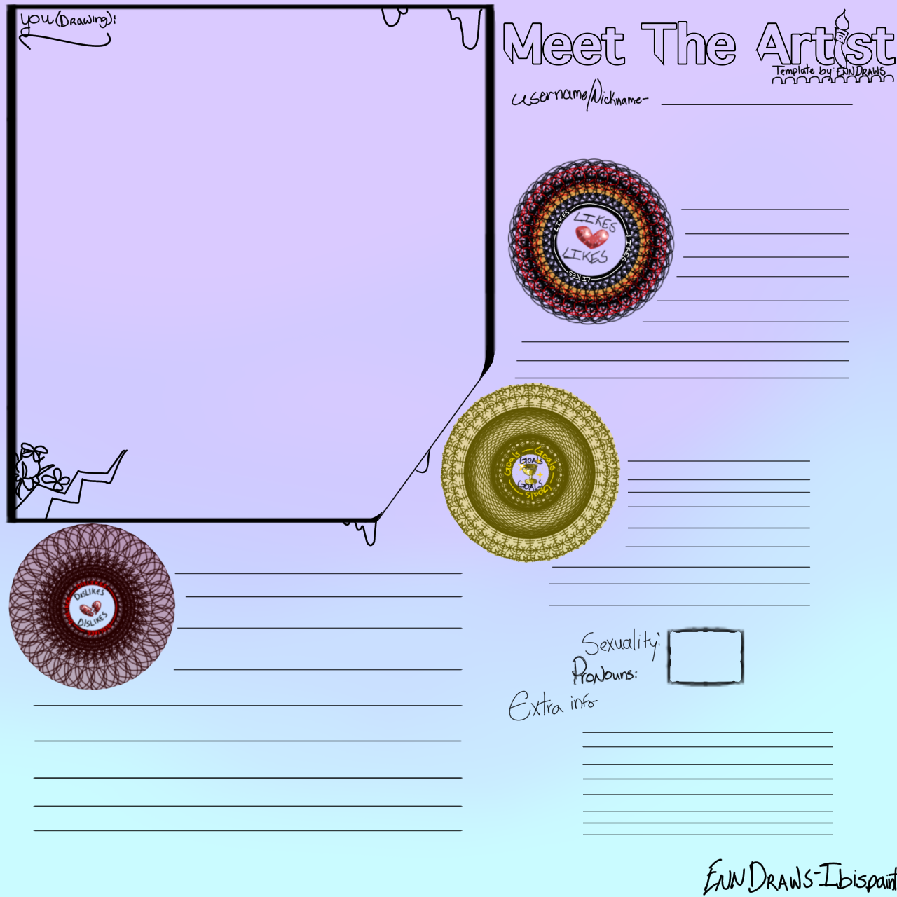 Meet The Artist Template - ibisPaint