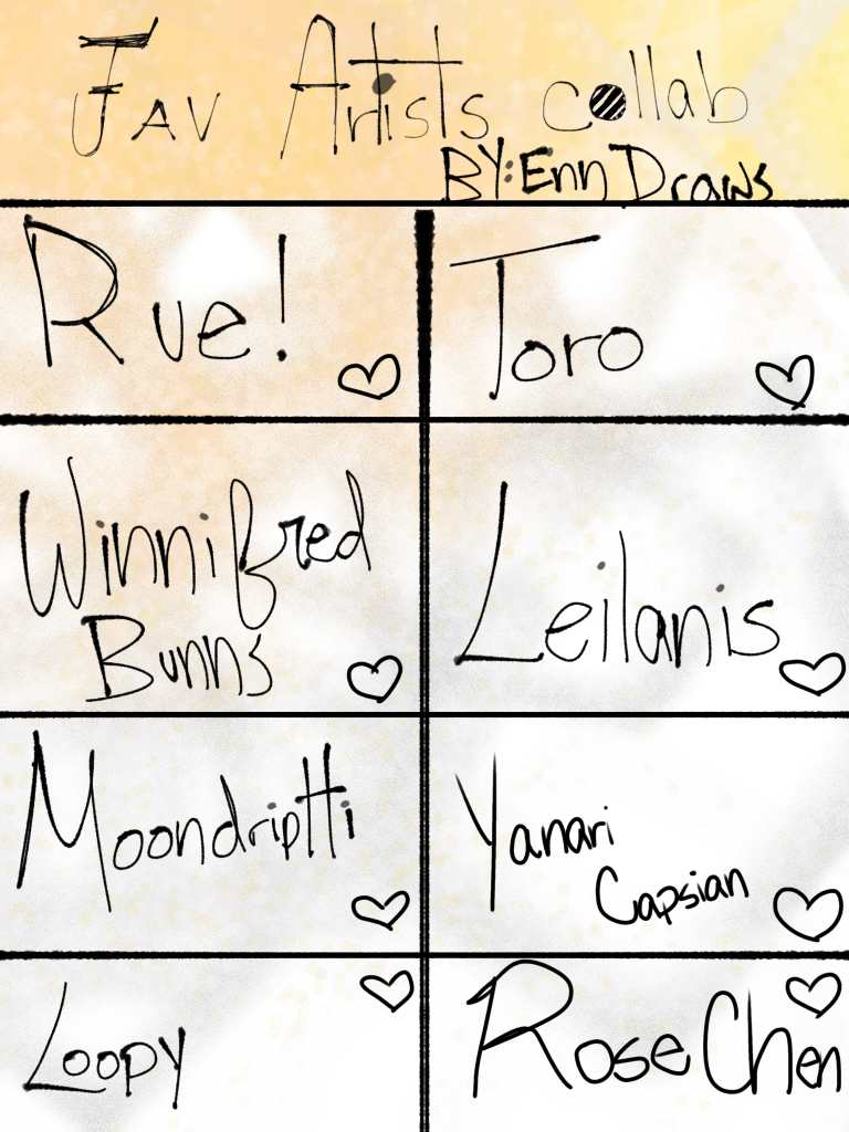 Favorite Artists collab! - ibisPaint