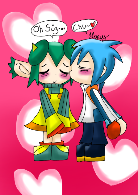 Lidelle x Sig 💚💙 ( Puyo Puyo ) - ibisPaint