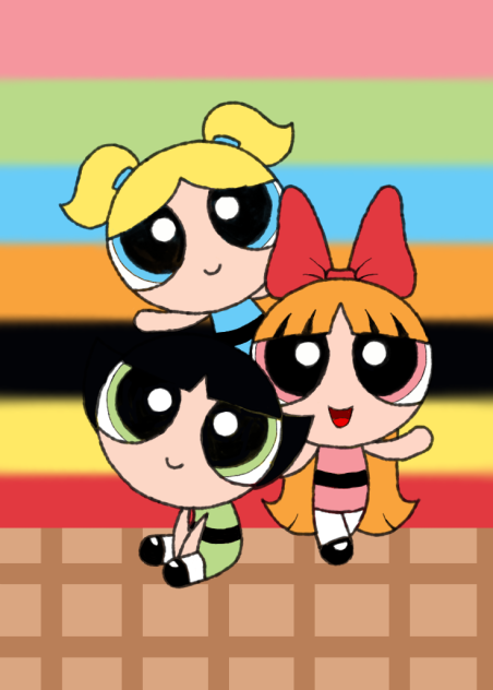 three super girls - ibisPaint