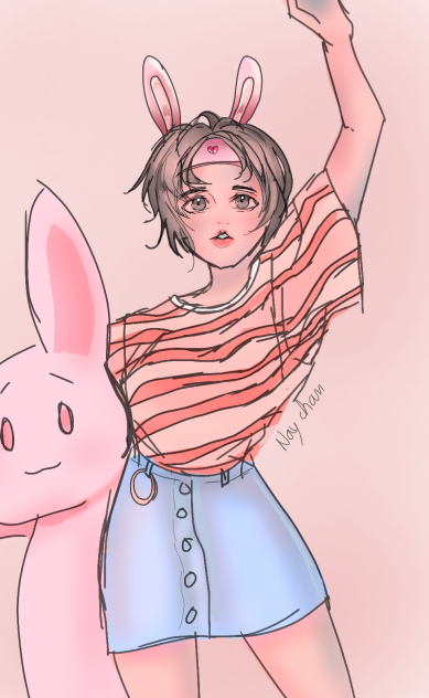 Bunny girl - ibisPaint