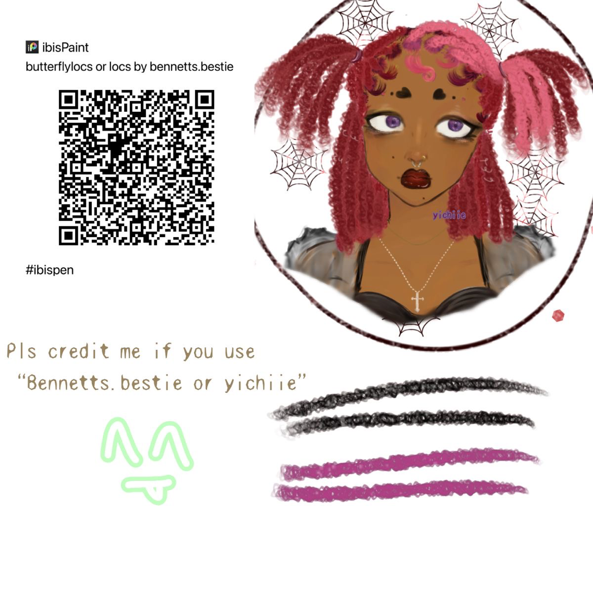 Butterfly loc brush - ibisPaint