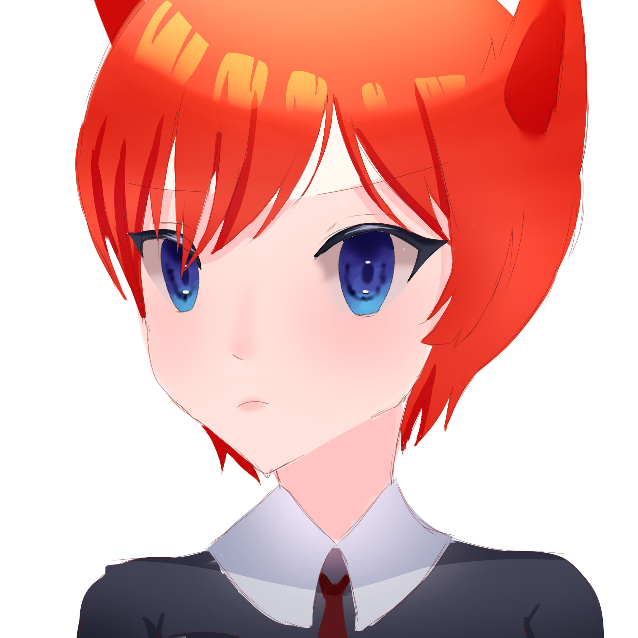 Red Wolf Girl - ibisPaint