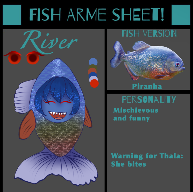 Fish army character sheet - ibisPaint