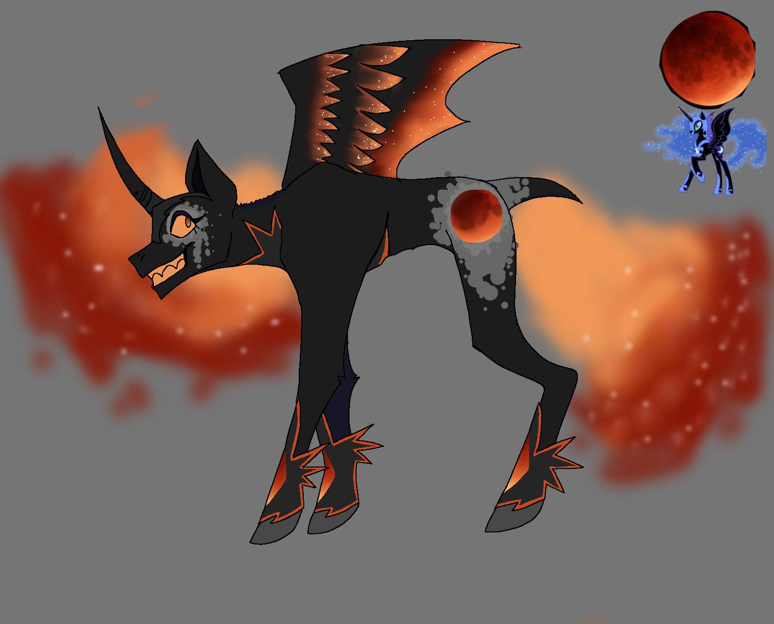 Nightmare moon redesign - ibisPaint