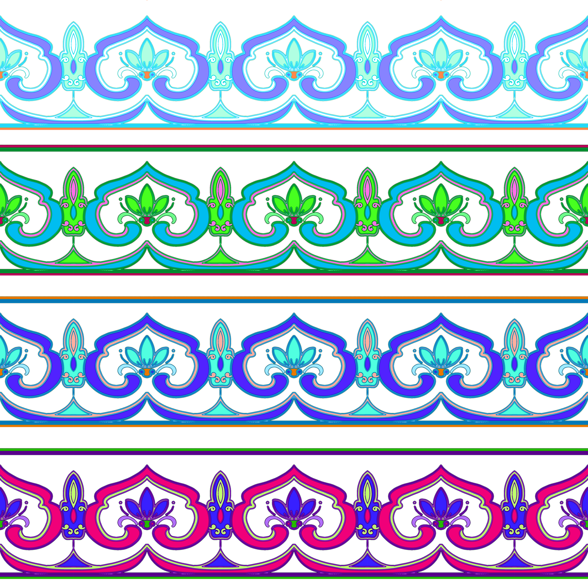 IBM3724 Lotus border G - ibisPaint