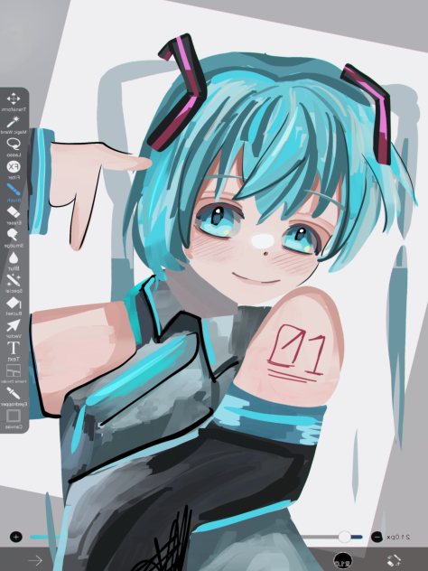 she is pretty 😍 - ibisPaint