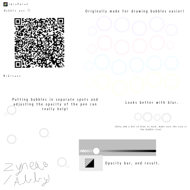 Bubbles QR code - ibisPaint
