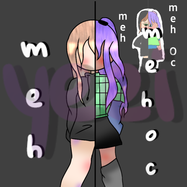 me vs my oc uwu - ibisPaint
