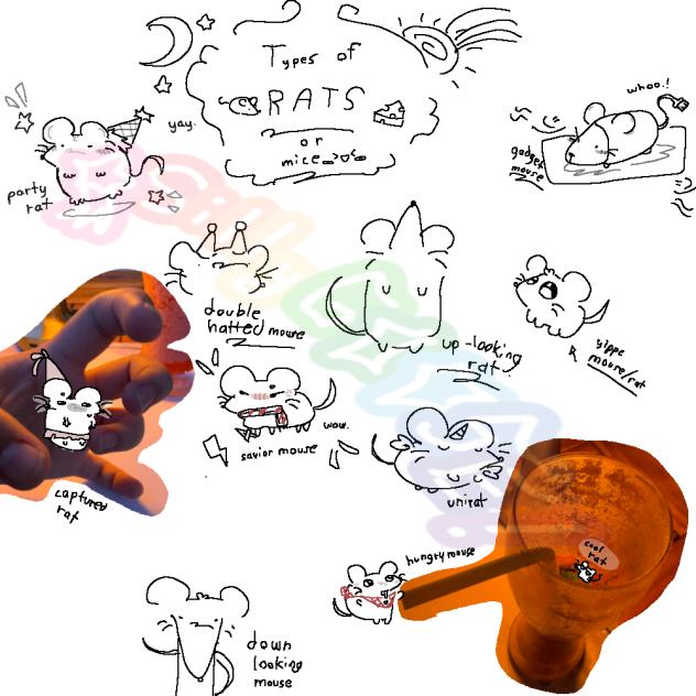 Rat and mice. - ibisPaint