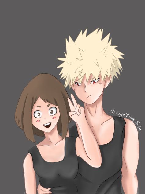 kacchako bakugou katsuki uraraka ochako - ibisPaint