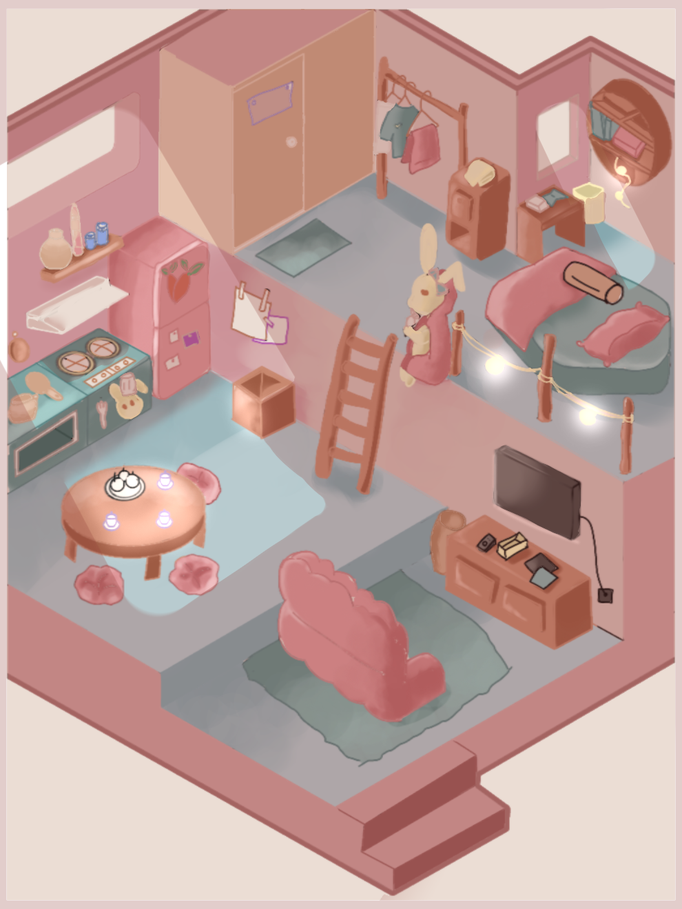 isometric room2 - ibisPaint