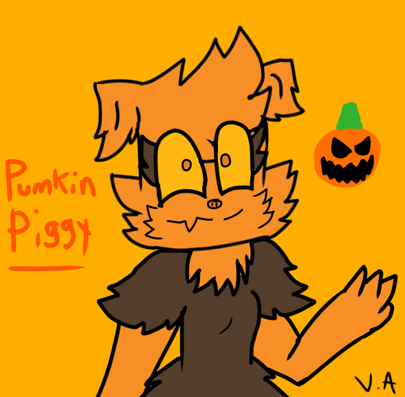 Pumpkin piggy 🐷 🎃 - ibisPaint