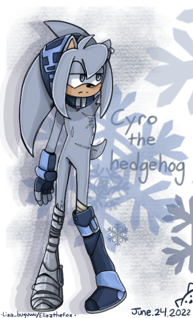 Cyro the hedgehog[sonic oc][speed paint] - ibisPaint
