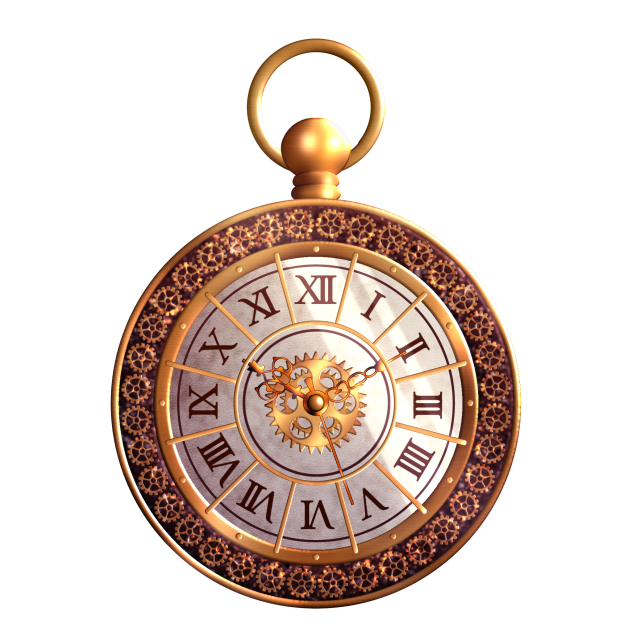 Steampunk pocket watch - ibisPaint