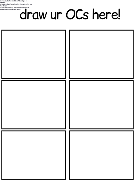 draw ur OCs here Collab or template - ibisPaint