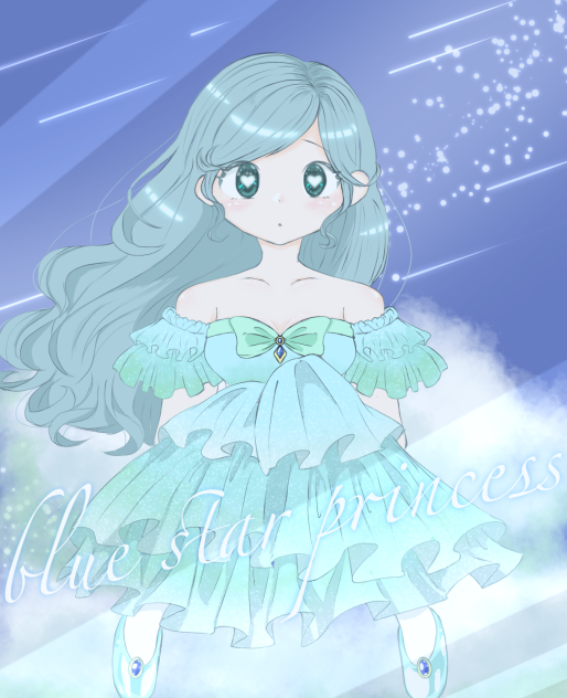Blue Starr Princess - ibisPaint