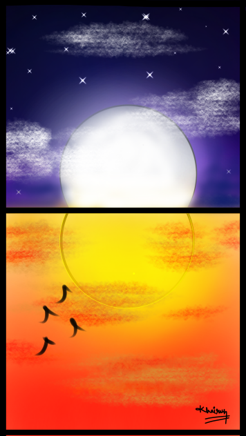 night evening combo - ibisPaint