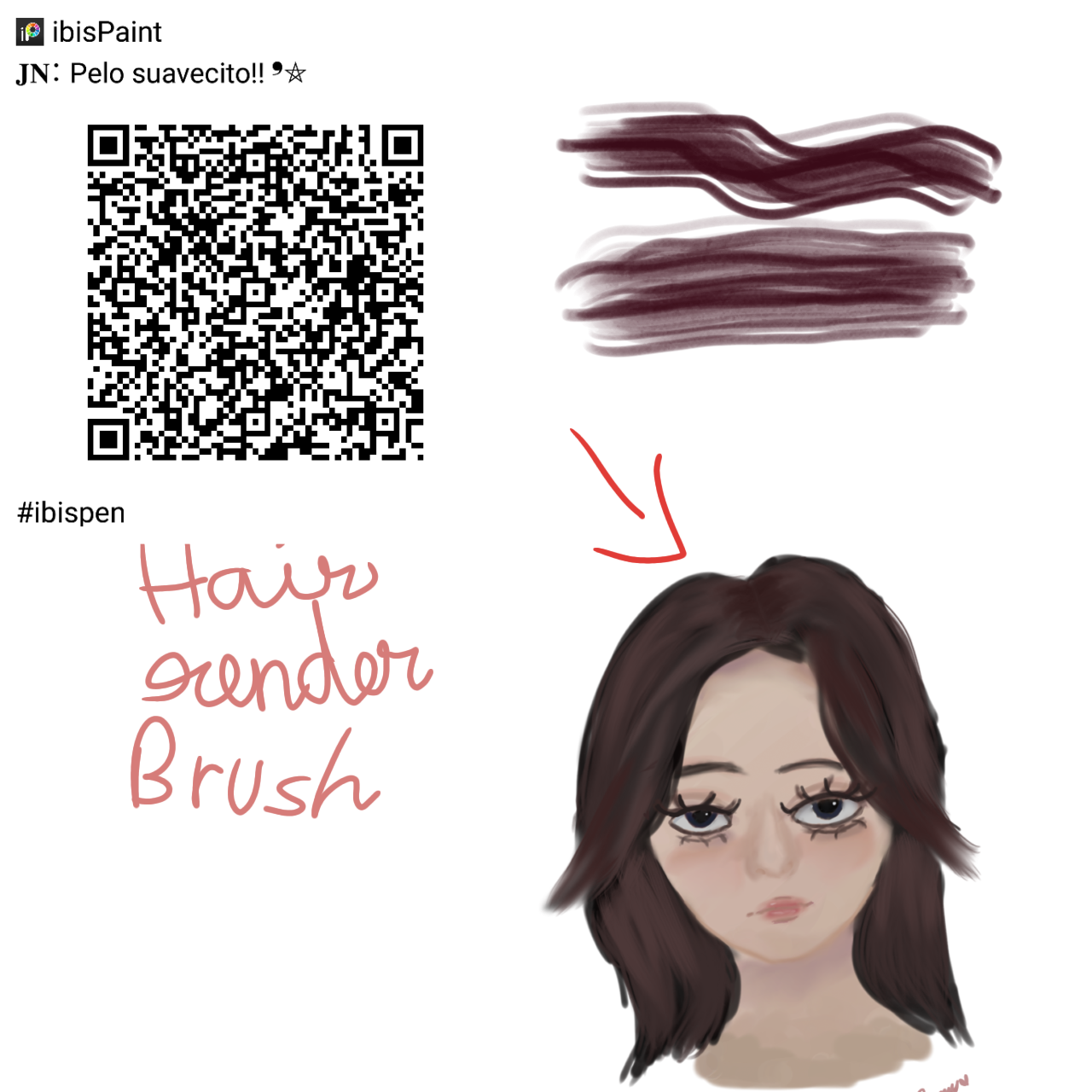 Hair render brush - ibisPaint