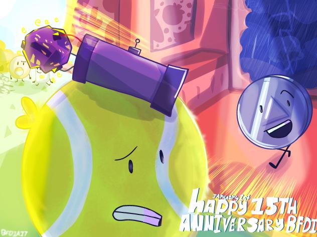 Happy 15th anniversary bfdi - ibisPaint