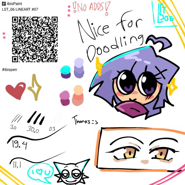 Lineart #6 #7 - ibisPaint