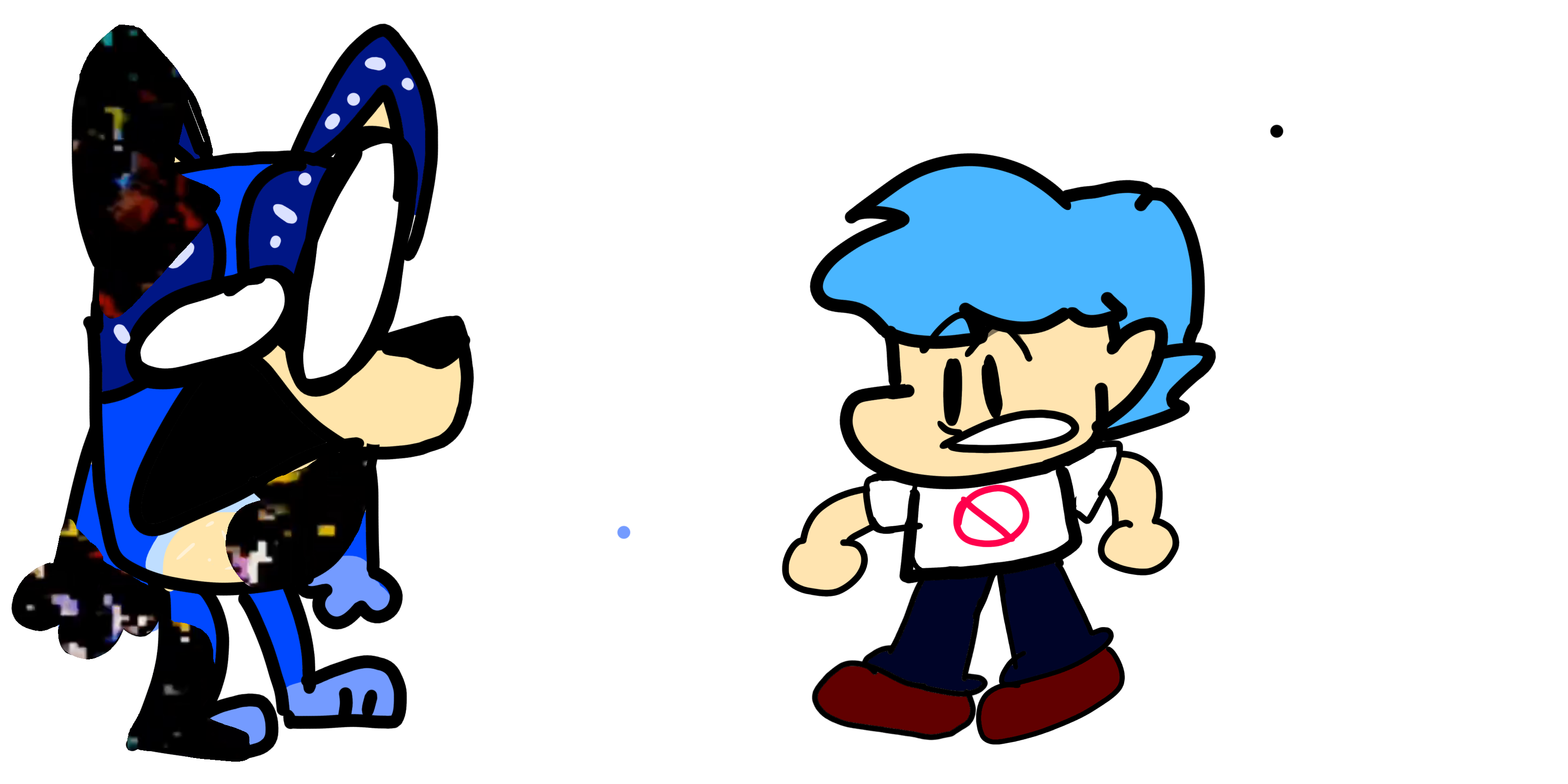 bandit from bluey pibby infected - ibisPaint