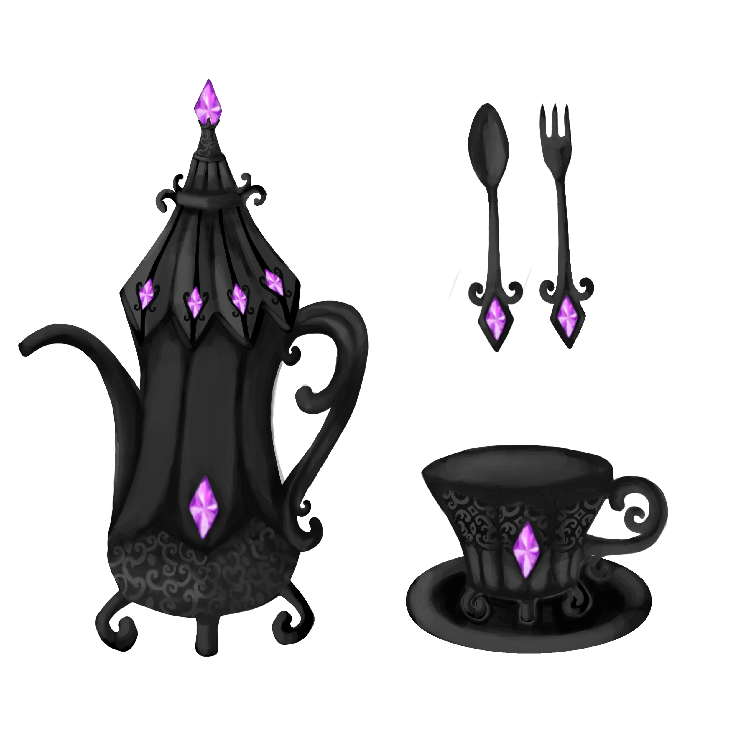 Gothic teapot - ibisPaint