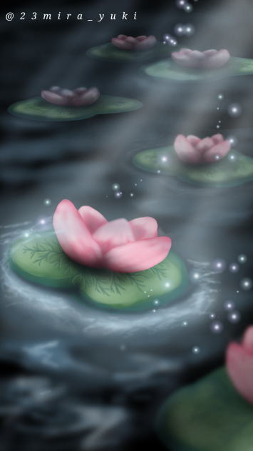 Bunga Teratai - ibisPaint