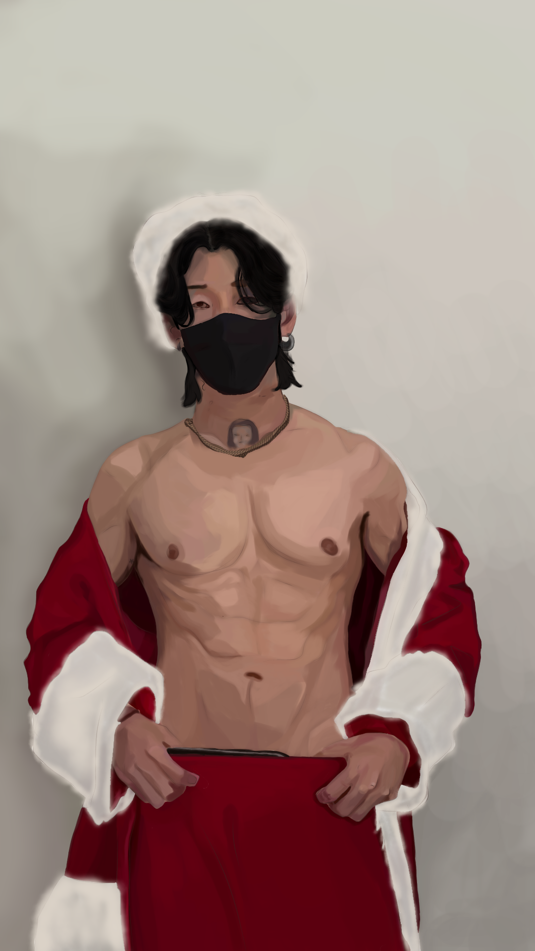 Santa asiat fan art🎄 - ibisPaint