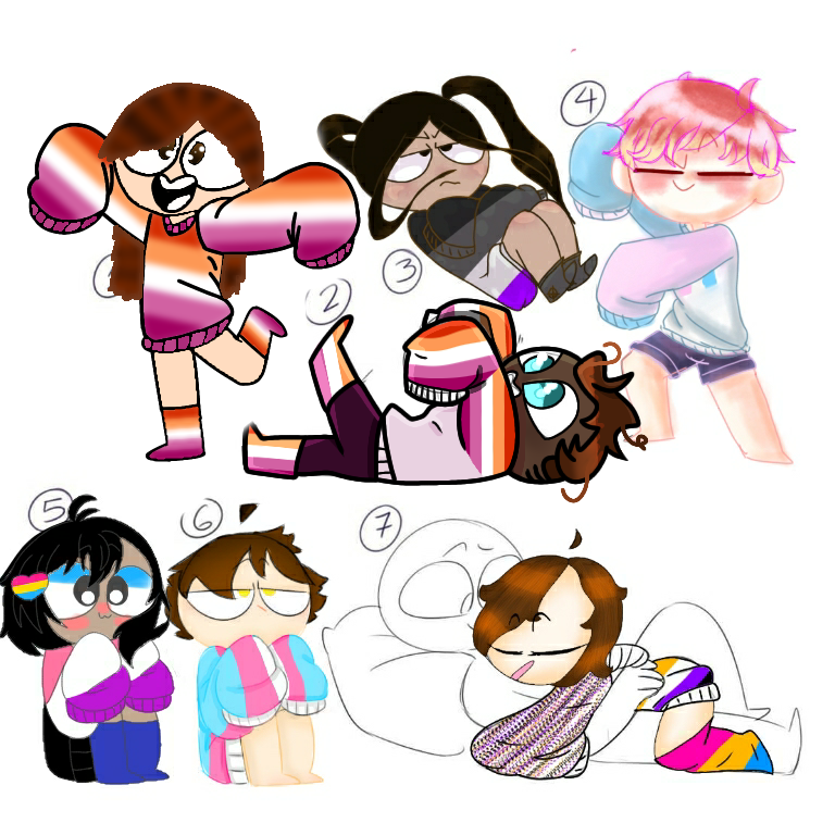 Pride sweaters collab(7days til my bday) - ibisPaint