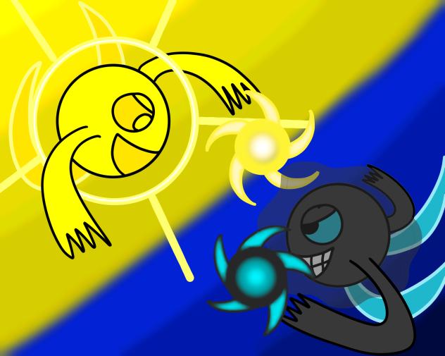 Orb of Light vs the Orb of Darkness (L) - ibisPaint