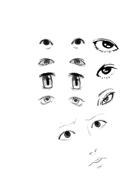 random eye practice - ibisPaint