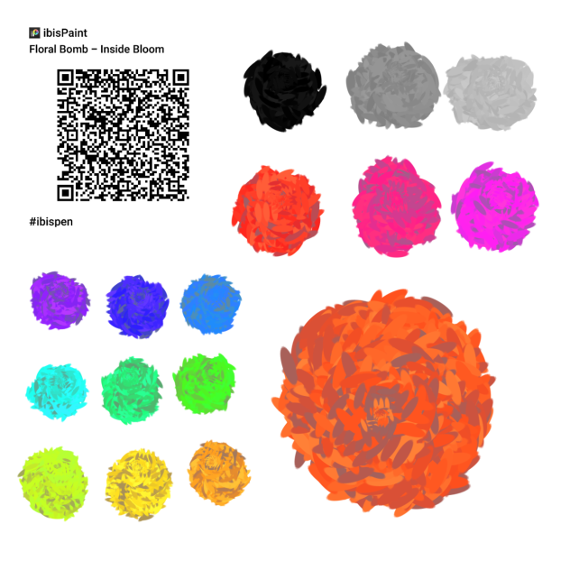 Floral Bomb Series - Inside Bloom - ibisPaint