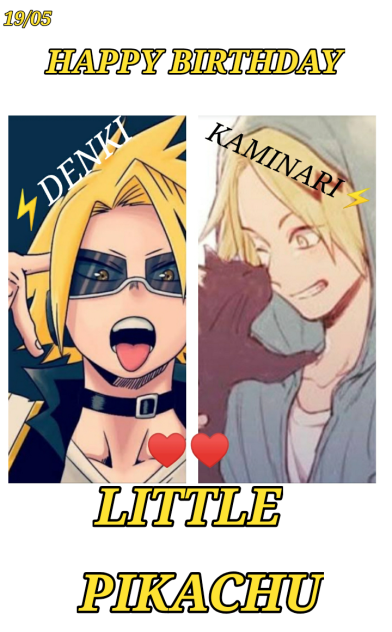 HAPPY BIRTHDAY DENKI!! 🎊🎉🎁 - ibisPaint