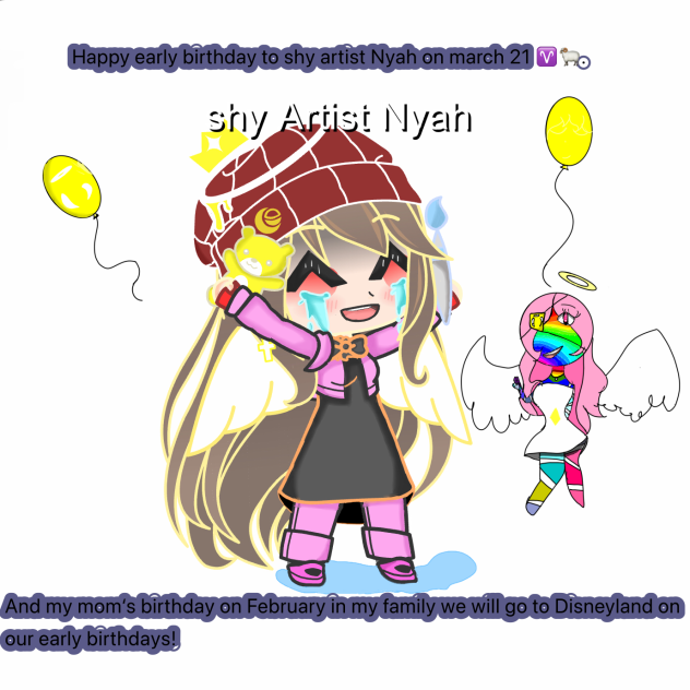 Happy birthday Shy artist Nyah! - ibisPaint