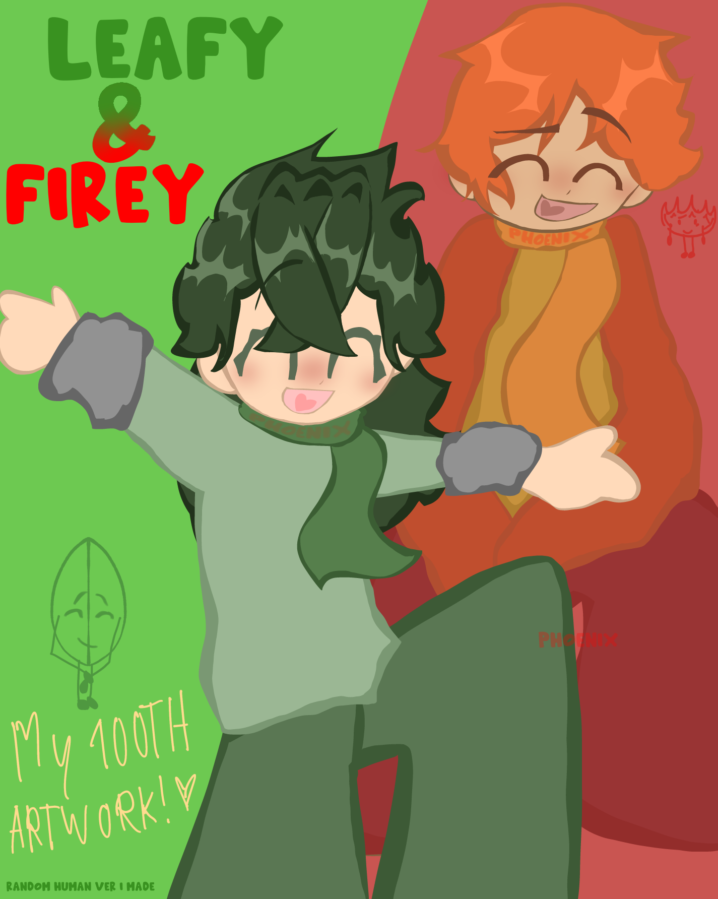 FIREY & LEAFY - ibisPaint