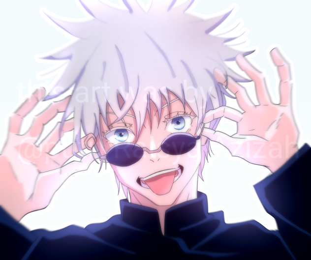 my first gojo drawing - ibisPaint