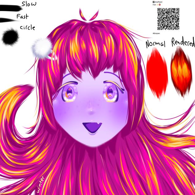 Hair Brush!! - ibisPaint