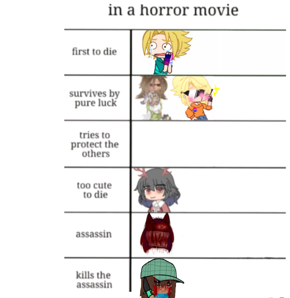 in horror movie - ibisPaint