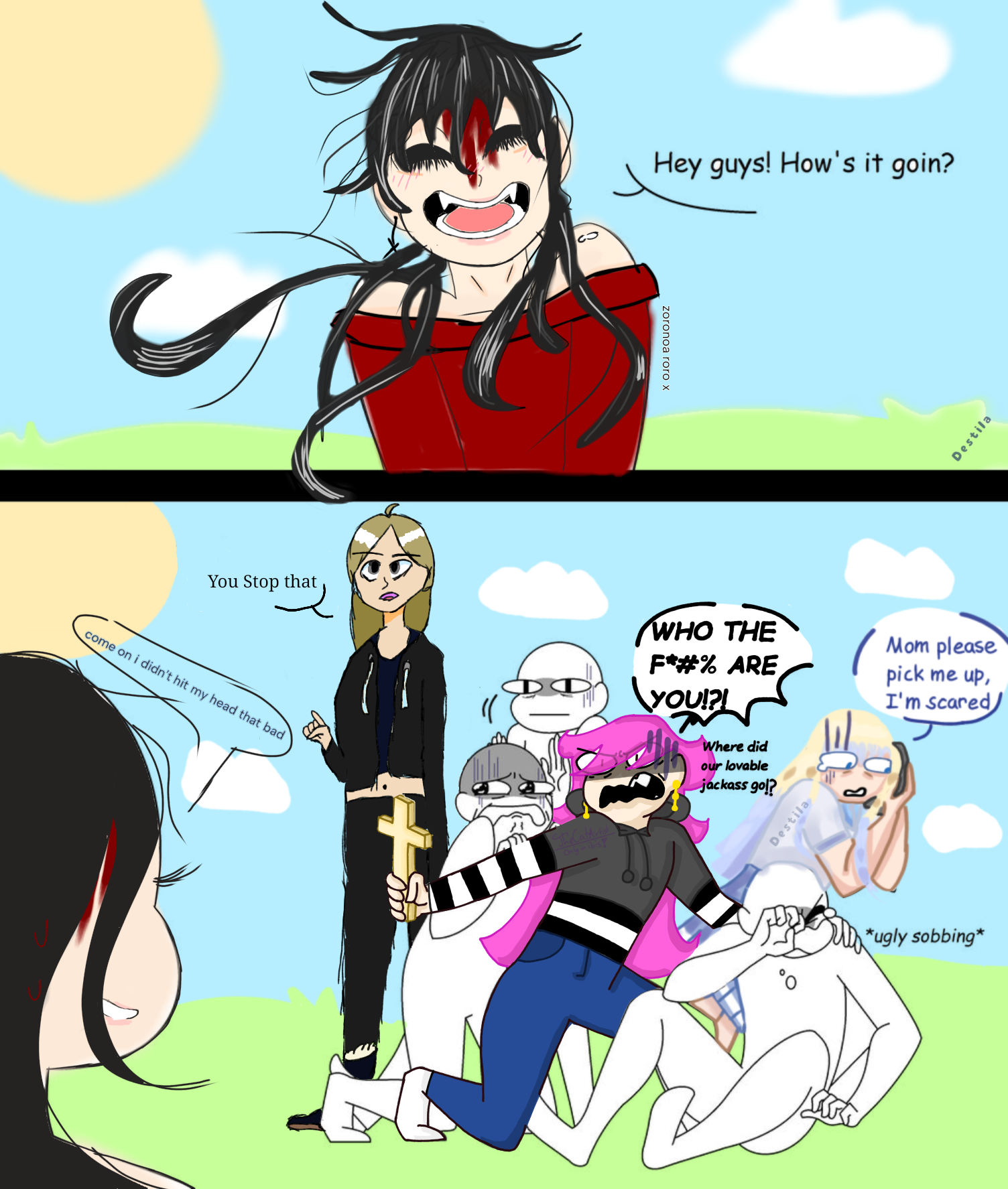 I'm fine 💀 - ibisPaint