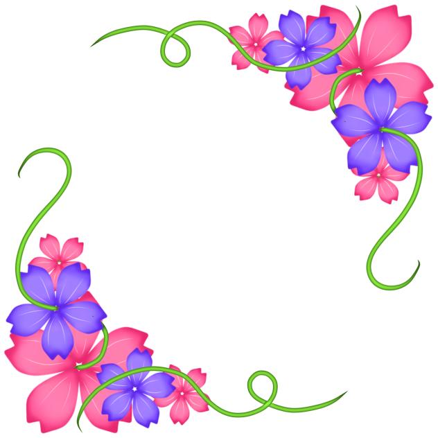 Flower frame - ibisPaint