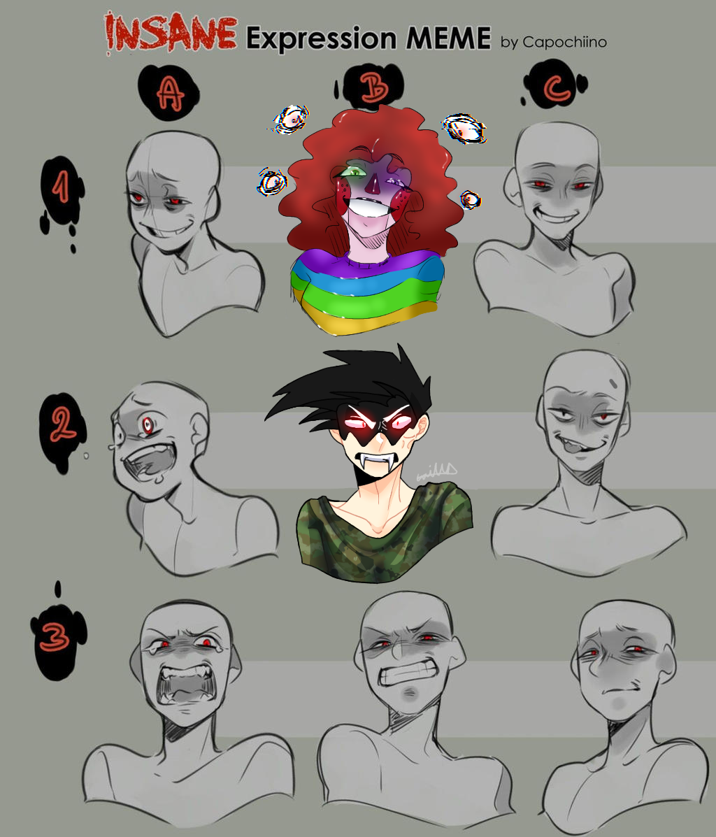 Insane expression Collab - ibisPaint