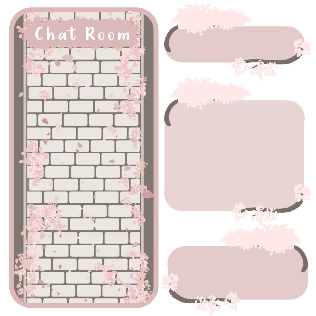 Spring Chat Frame Set - ibisPaint