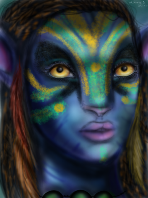 war face na'vi neytiri - ibisPaint