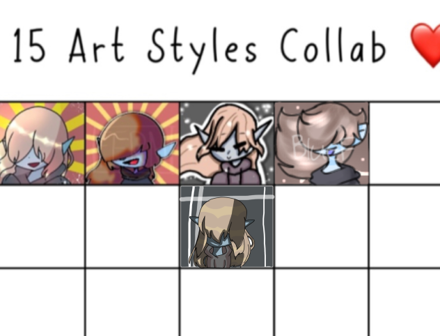 15 art style collab - ibisPaint