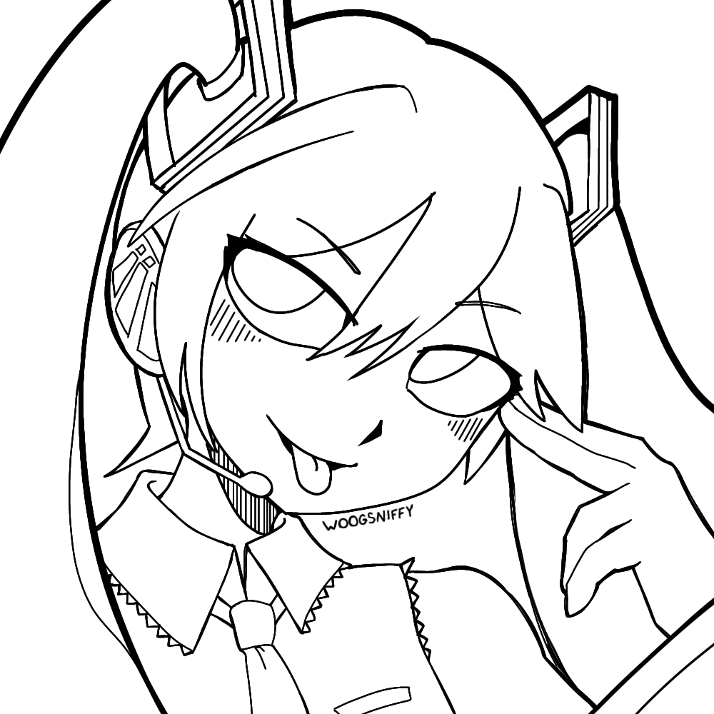 God-ish Miku coloring page - ibisPaint