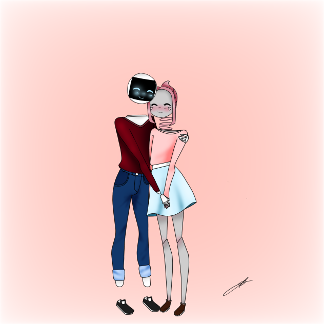 My robot couple - ibisPaint
