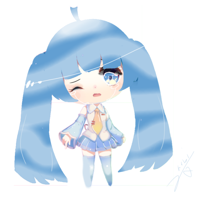 Hatsune Miku Chibi - ibisPaint