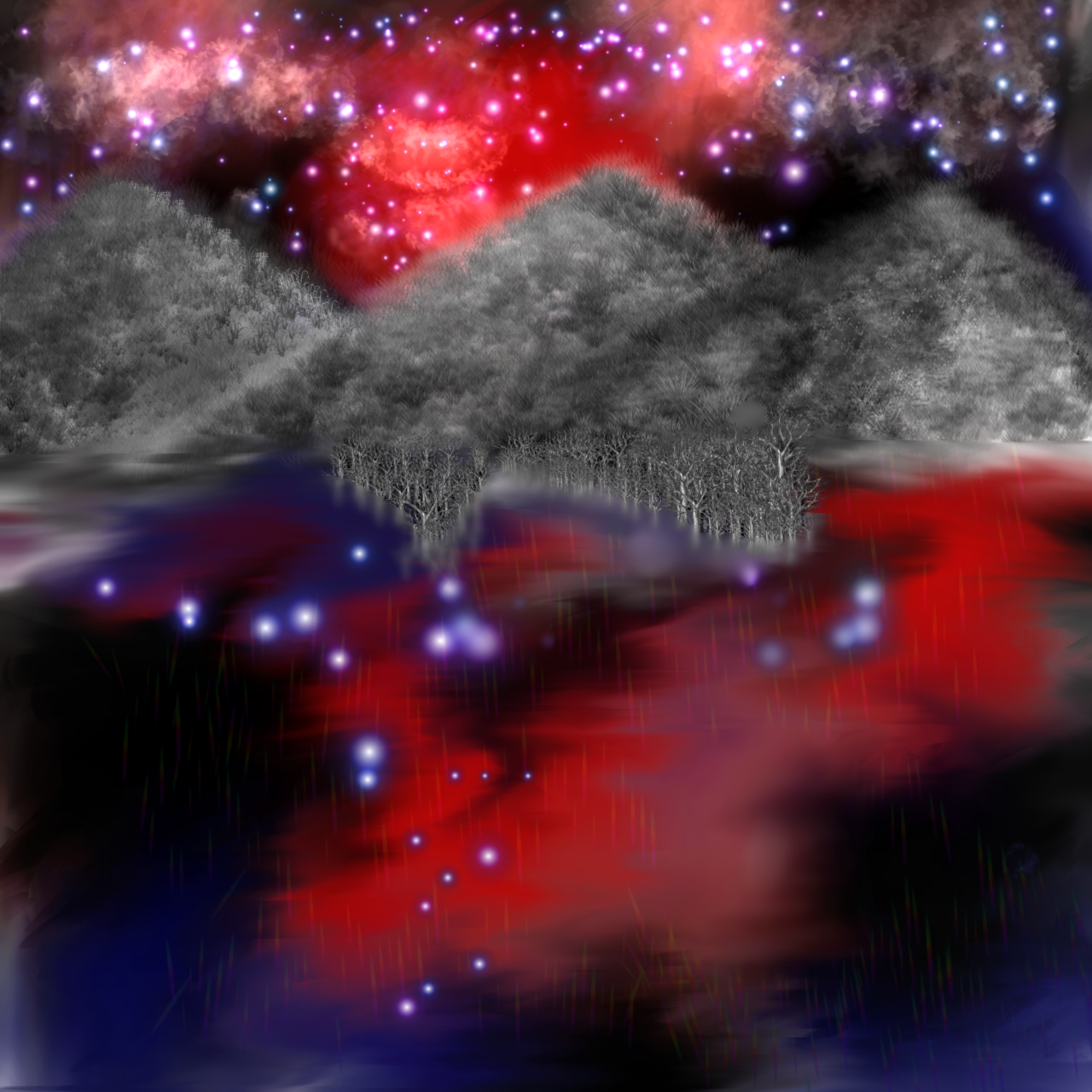 simple snow scenery 2 The Underworld - ibisPaint