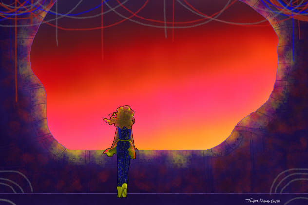 lighthouse scene - ibisPaint